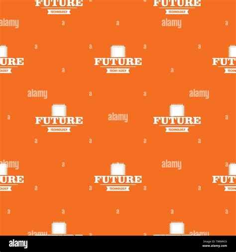 Future Cpu Pattern Vector Orange Stock Vector Image And Art Alamy