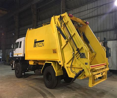 Truck Mounted Garbage Compactor Manufacturer Equipment Hencon Services India Pvt Ltd Al