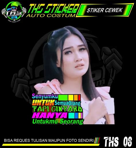 Stiker Cewek Cantik Vector Bisa Request Custom Sticker Variasi Mobil Sticker Motor Stiker