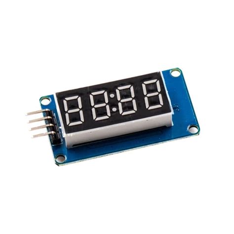 Tm1637 4 Bits Digital Tube Led Display Module With Clock Arduino Compatible