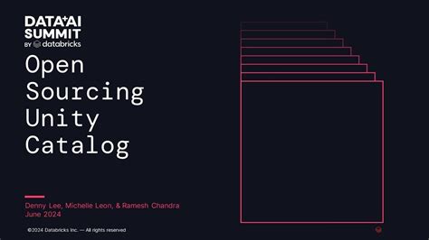 Open Sourcing Unity Catalog Youtube