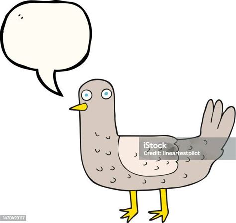 자유형 그린 연설 거품 만화 새 피전 비둘기에 대한 스톡 벡터 아트 및 기타 이미지 피전 비둘기 기이함 만화 Istock