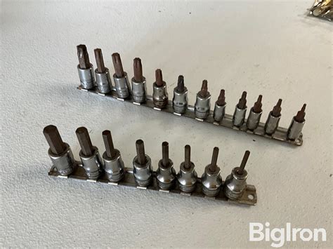 Snap On Assorted Torx And Allen Sockets Specialty Sockets 1 4 And 3 8 Bigiron Auctions
