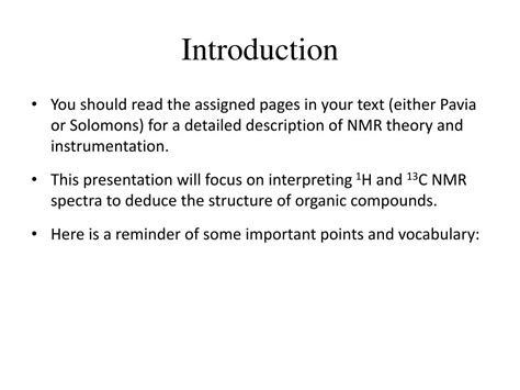 PPT Interpreting NMR Spectra PowerPoint Presentation Free Download ID 3536684
