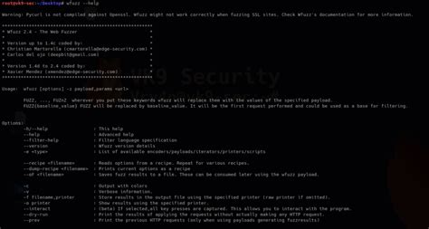 Wfuzz How To Vk9 Security