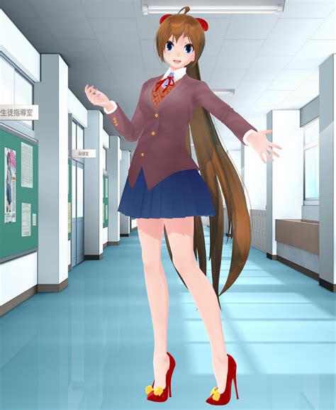 [mmd Dl] Tda Wykp Ddlc Uniform Amy By Mario And Sonic Guy On Deviantart