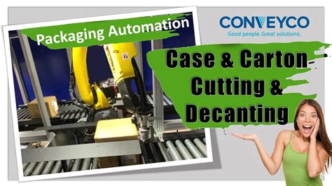 Kut N Decant System Conveyco Warehouse Case Cutting And Decanting System Youtube