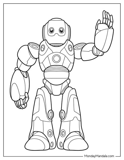 32 Robot Coloring Pages Free Pdf Printables
