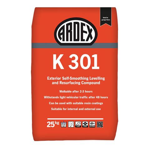 Ardex K 301 Exterior Self Smoothing Levelling And Resurfacing Compound Ardex Uk Ltd Nbs Bim
