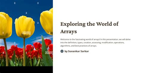 Exploring The World Of Arrays