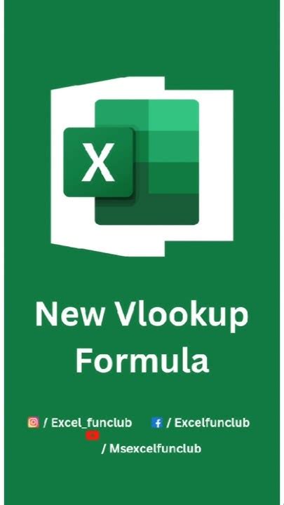 New Vlookup Trick In Excel 🔢 Excel Exceltricks Msexcelfunclub Youtube