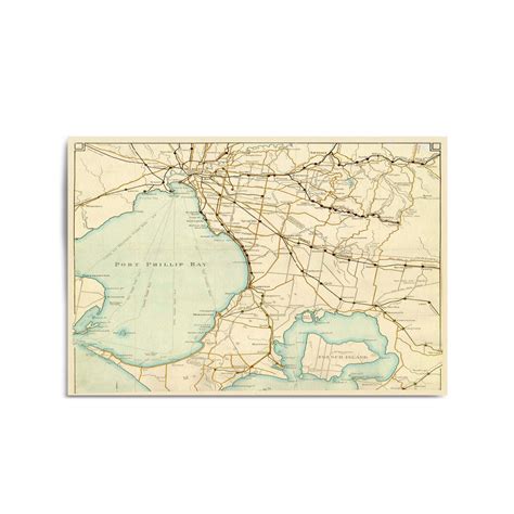 1928 Tourist Map Of Dandenong Ranges Ferntree Gully And Gembrook Districts