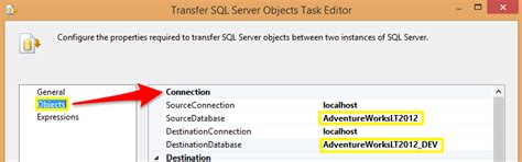 Tarea Transfer Sql Server Objects ~ Sql Server Integration Services