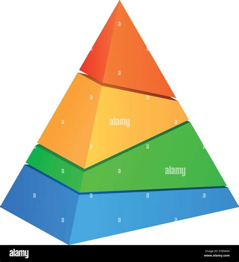 3d Pyramid Chart Color Layer Business Diagram Stock Vector Image And Art Alamy