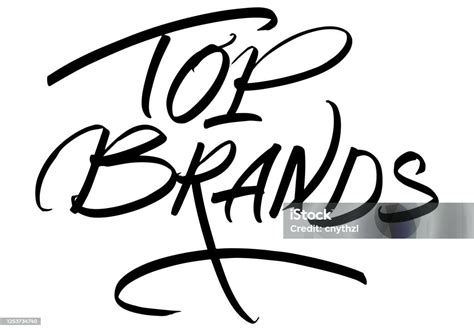 최고 브랜드 서문 서예 문자 디자인 템플릿 인사말 카드 기프트 포스터 배너 등을 위한 크리에이티브 타이포그래피 0명에 대한 스톡