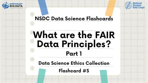 NSDC Data Science Flashcards Data Science Ethics Card FAIR Principles Part Northeast