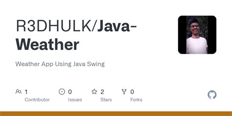 GitHub R3DHULK Java Weather Weather App Using Java Swing