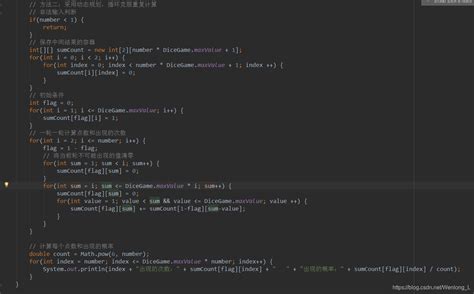 剑指offer N个骰子的点数（java实现） Csdn博客