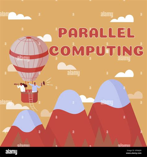 Sign Displaying Parallel Computing Business Idea Simultaneous