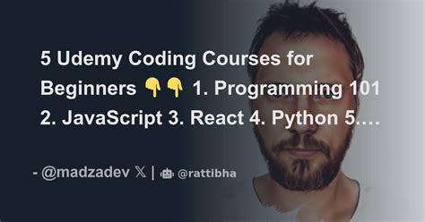 5 Udemy Coding Courses For Beginners 1 Programming 101 Https T Co