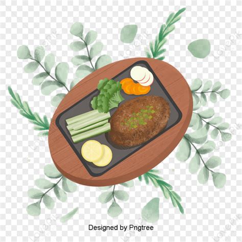 신선한 한국 일러스트 미식가 쇠고기 파이 수제 그림햄버거레몬 Png 일러스트 무료 다운로드 Lovepik