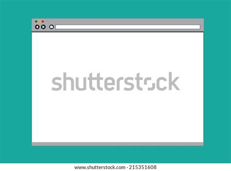 Open New Browser Window Template Stock Vector Royalty Free 215351608 Shutterstock