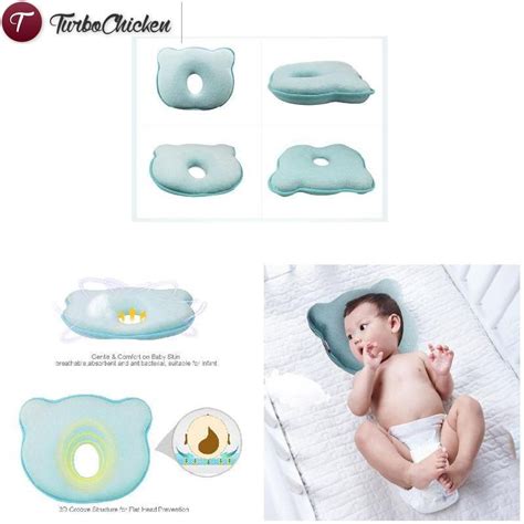 หมอนสร้างทารกเมมโมรี่โฟมระบายอากาศได้เพื่อป้องกันหัวแบนหมอนทารกแรกเกิดตามหลักสรีรศาสตร์ Shopee