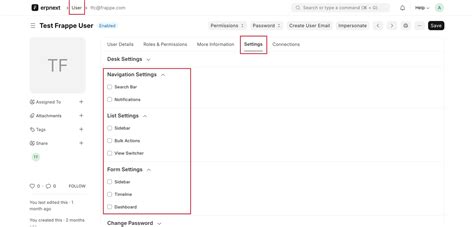 The Role Doctype Used To Contain Several Options In Old Frappe Version