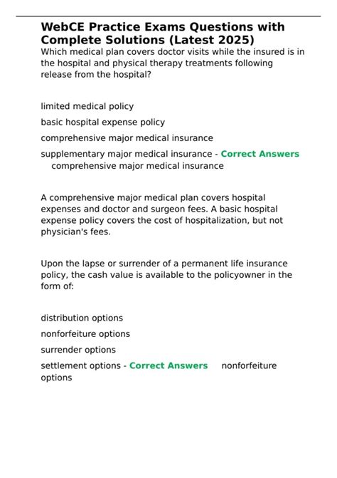 Webce Practice Exams Questions With Complete Solutions Latest 2025 Webce Stuvia Us