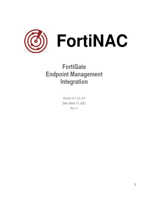 Fortinac Fortigate Endpoint Management Integration Guide V9 Pdf