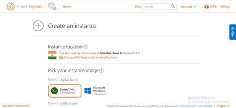 Launch A Wordpress Instance Using Amazon Lightsail Geeksforgeeks