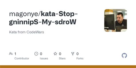 GitHub Magonye Kata Stop GninnipS My SdroW Kata From CodeWars
