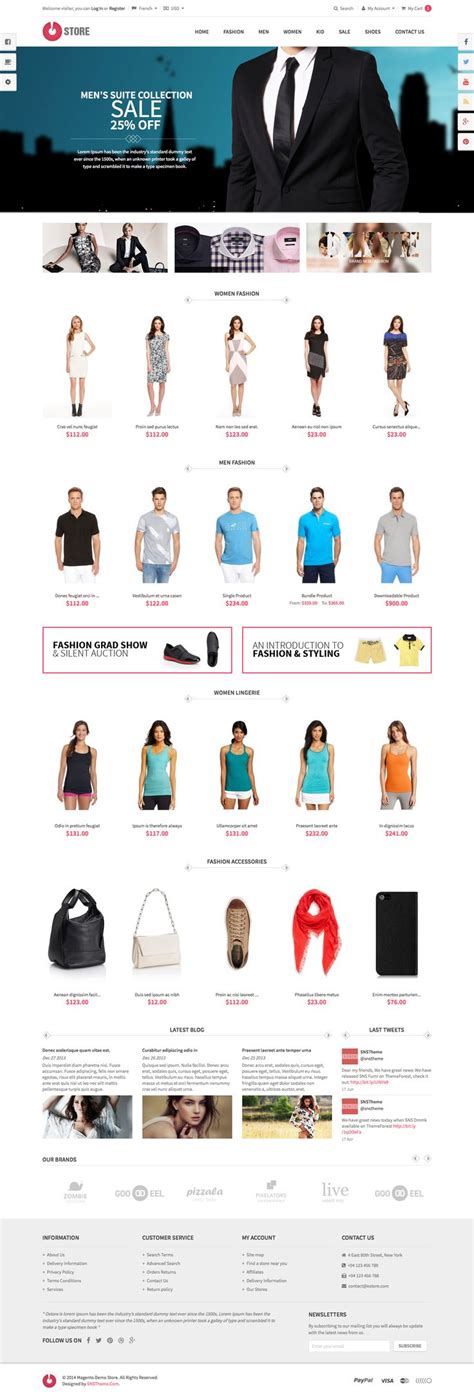 sns ostore responsive multipurpose magento theme magento themes