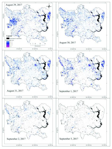 Flood Extent And Depth Derived Using Sentinel 1 And Uavsar Using Lidar Download Scientific