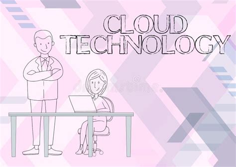 Conceptual Caption Cloud Technology Business Concept Storing And Accessing Data And Programs