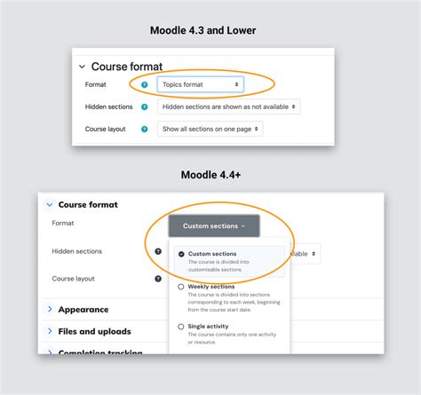 New Course Page Features In Moodle 4 4 4 5 Elearning Themes