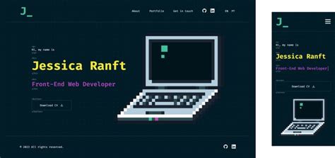 Jessica Ranft On Linkedin Portfolio React Frontend Frontenddeveloper Html Css Javascript