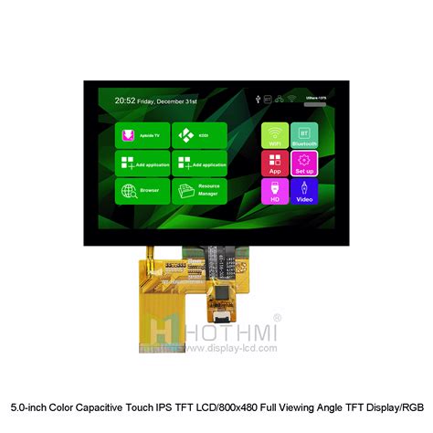 5 Inch Tft Lcd Display With Pcap China Lcd Tft Display Manufacturer Global Supplier