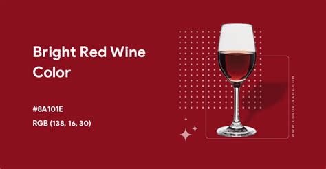 Bright Red Wine Color Hex Code Is 8a101e