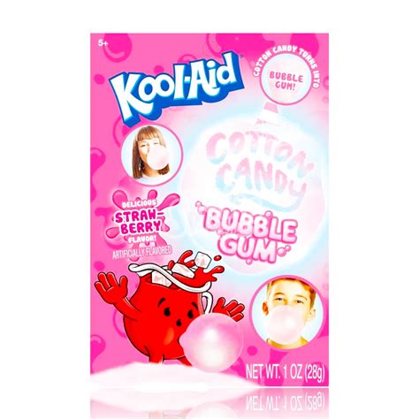 Kool Aid Popping Cotton Candy Bubble Gum 28g United Sweets