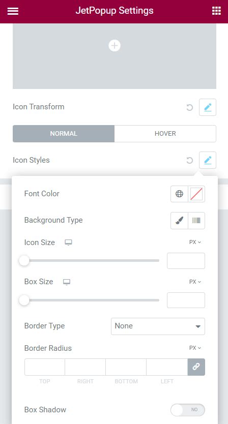 Popup Style Settings Overview In Elementor Crocoblock