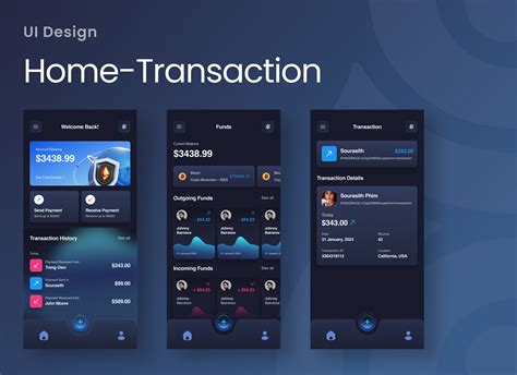Blockchain Wallet Mobile App Uiux Design Behance
