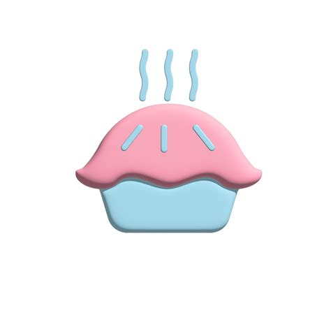 Hot Cup Cake 3d Icon 16766613 Png
