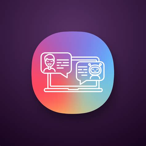 Support Chatbot App Icon Ui Ux User Interface Messenger Bot Virtual Assistant Modern Robot