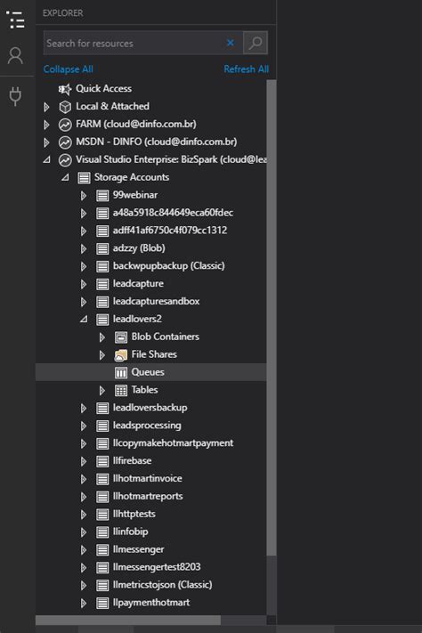 Storage Account Queues Are Not Being Presented In Storage Explorer