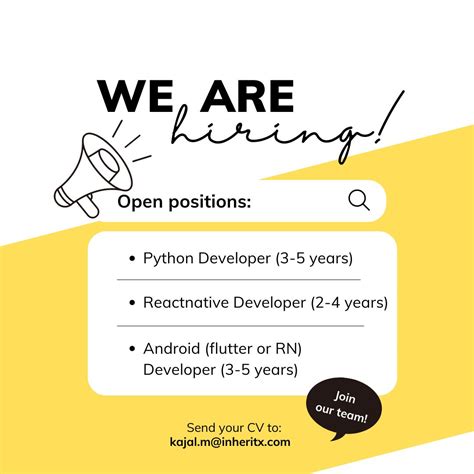 Folks Hiring Ahmedabad Pythondeveloper Reactnativedeveloper Kajal Maheta