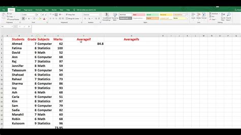 How To Use Averageif And Averageifs In Ms Excel Urduhindi Youtube
