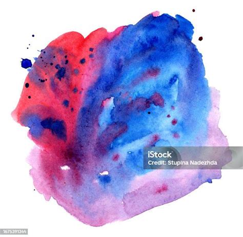 사탕 색깔의 액체 얼룩 페인트 물방울 효과 잉크 질감 수채화 핑크와 바이올렛 튄 배경 그라데이션에 대한 스톡 벡터 아트 및 기타 이미지 Istock