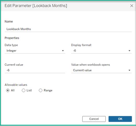 Dynamic Month Range Filters