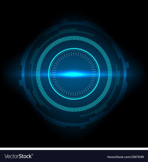 Sci Fi Futuristic Interface Abstract Technology Vector Image